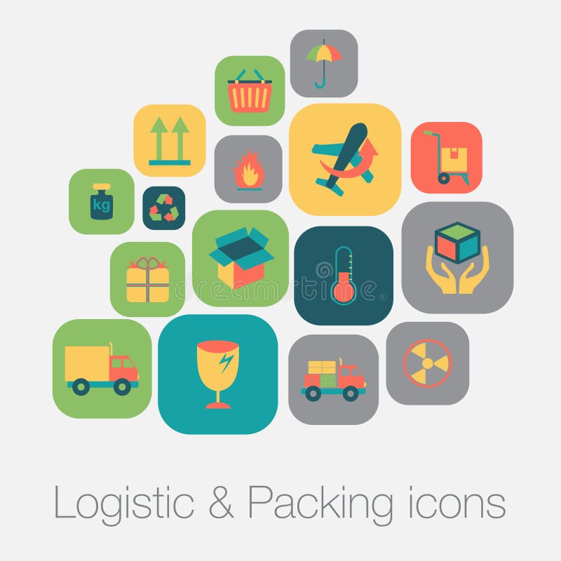 Logistic and packing icon stock vector. Illustration of element - 45496829