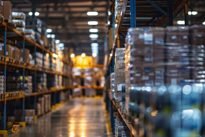 Logistic Stock Warehouse Interior. Interior of a Logistic Stock ...