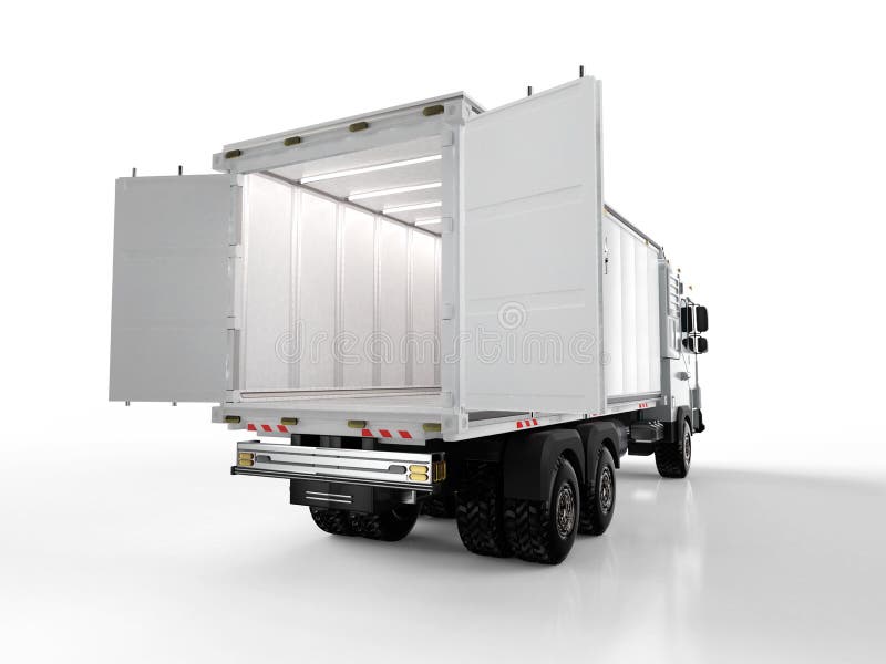 Open Back Semi Trailer Stock Illustrations – 38 Open Back Semi Trailer ...