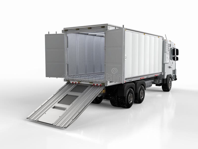 Open Back Semi Trailer Stock Illustrations – 41 Open Back Semi Trailer ...