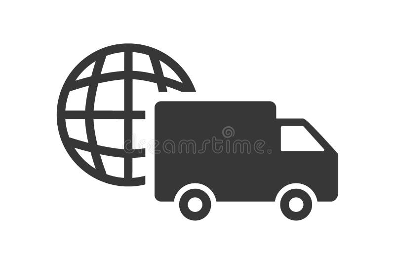Logistic Vector Icon on White Backround Stock Illustration ...