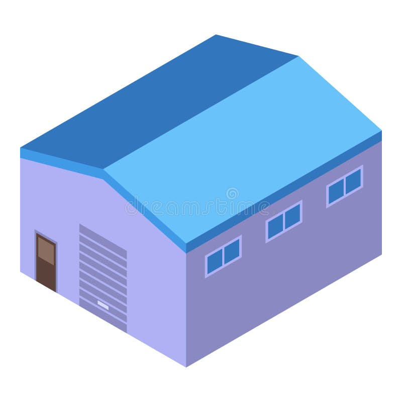 Logistic Warehouse Icon Isometric Vector. Hangar Storage Stock Vector ...