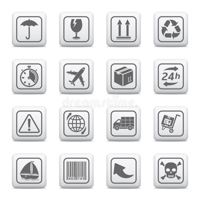 Logistic web icons stock vector. Illustration of service - 337732962