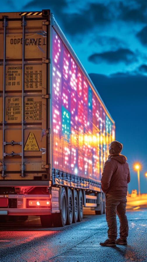 Logistics Analyst Examining Stock Illustration - Illustration of ...