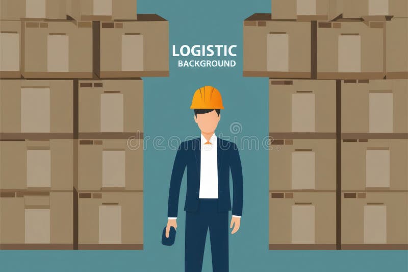 Logistics Background Illustration: Abstract Transport and Delivery ...