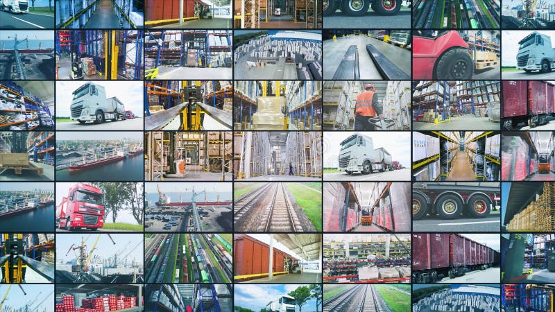 Logistics in a Big Company. Logistics Process in One Video. Modern ...