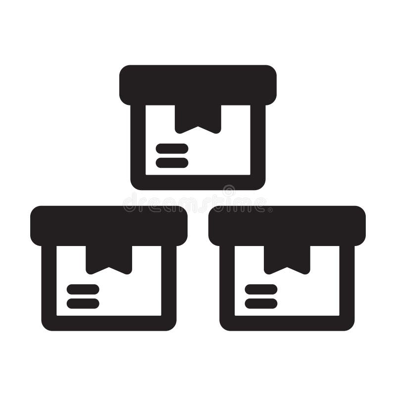 Logistics, Boxes, Cargo Goods, Stock Fully Editable Vector Icon Stock ...