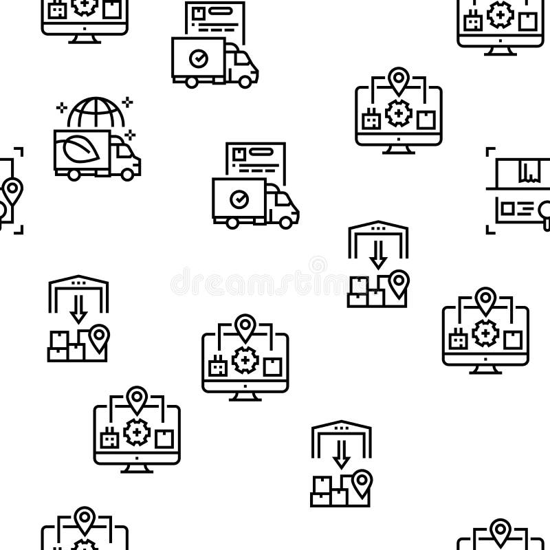 Logistics Pictograms Stock Illustrations – 445 Logistics Pictograms ...