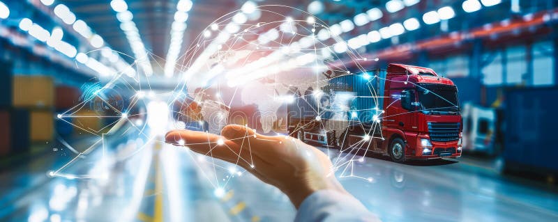 Logistics and Cargo Distribution Global Network Connection by Diverse ...