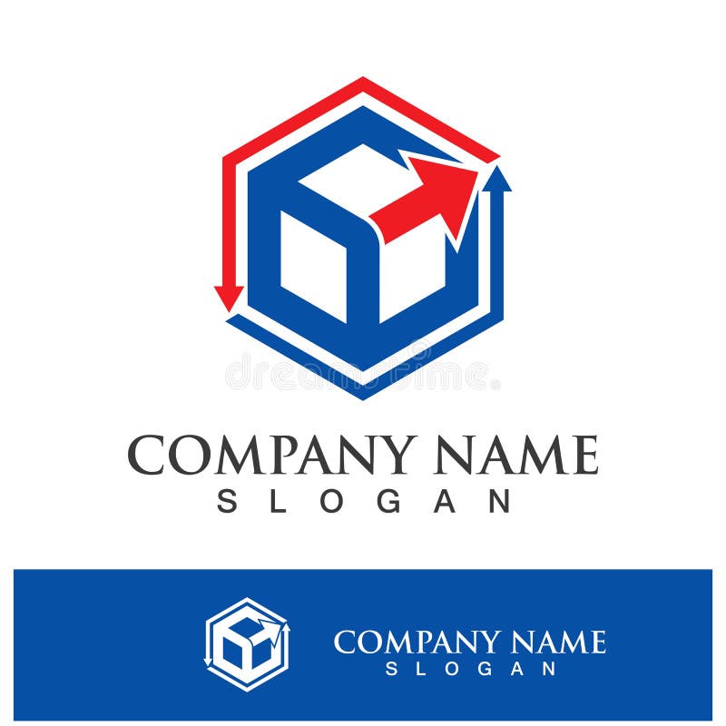 Logistics Company Logo Icon Stock Vector - Illustration of simple ...