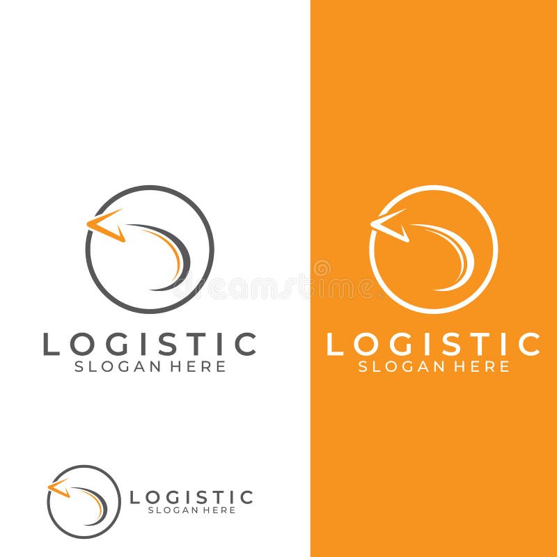 Logistics Company Vector Logo, Arrow Icon Logo, Fast Digital Delivery ...