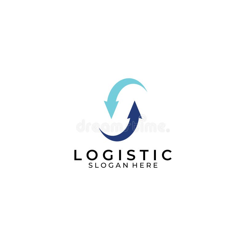 Logistics Company Vector Logo, Arrow Icon Logo, Fast Digital Delivery ...