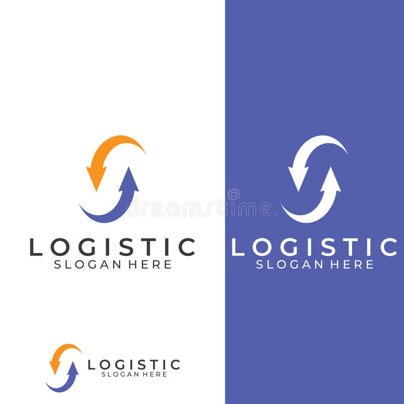 Logistics Company Vector Logo, Arrow Icon Logo, Fast Digital Delivery ...