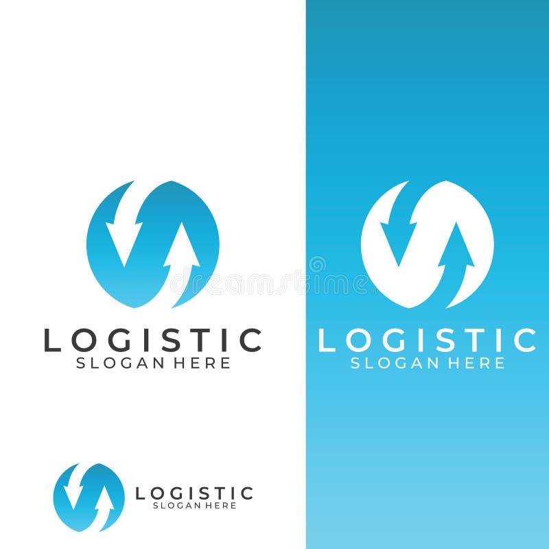 Logistics Company Vector Logo, Arrow Icon Logo, Fast Digital Delivery ...