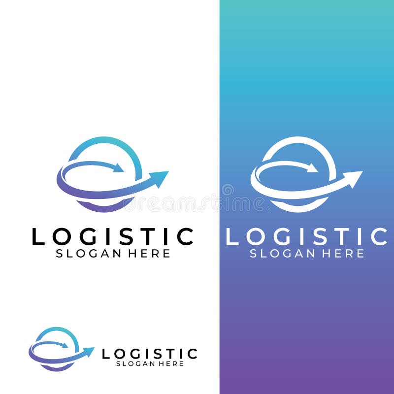 Logistics Company Vector Logo, Arrow Icon Logo, Fast Digital Delivery ...
