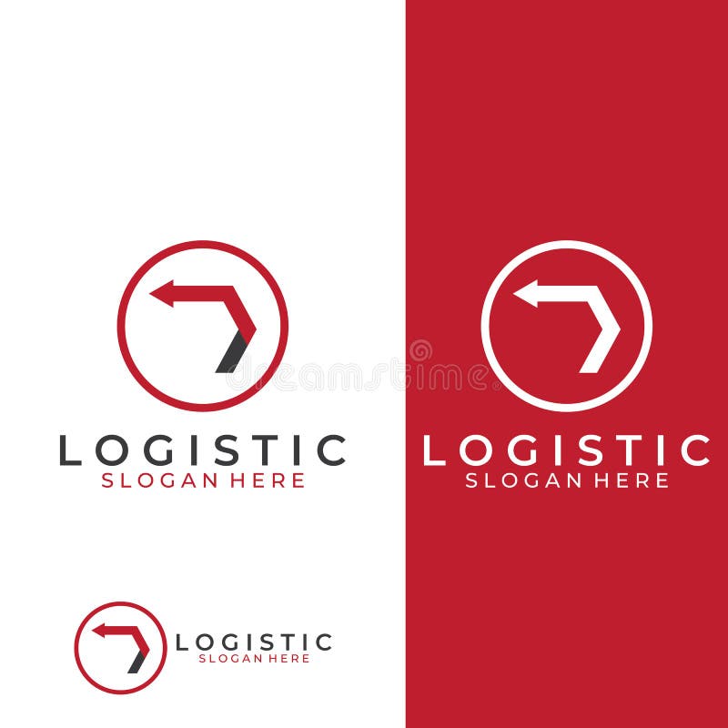Logistics Company Vector Logo, Arrow Icon Logo, Fast Digital Delivery ...