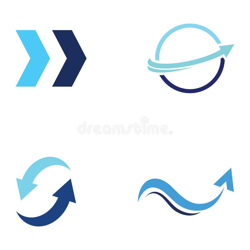 Logistics Company Vector Logo, Arrow Icon Logo, Fast Digital Delivery ...