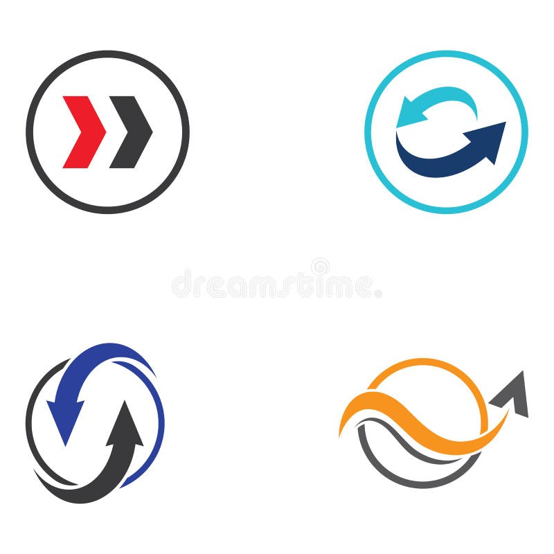 Logistics Company Vector Logo, Arrow Icon Logo, Fast Digital Delivery ...