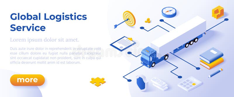 LOGISTICS CONCEPT - Banner Layout Template for Website and Mobile ...