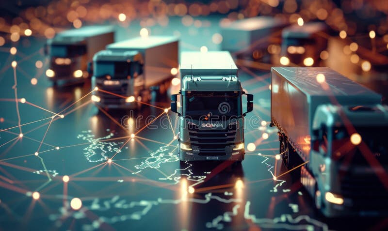 Logistics Concept, Logistics Network Distribution and Smart ...