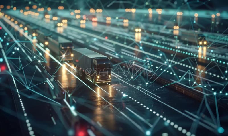 Logistics Concept, Logistics Network Distribution and Smart ...