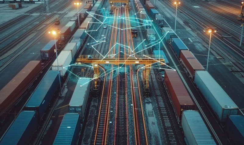 Logistics Concept, Logistics Network Distribution and Smart ...