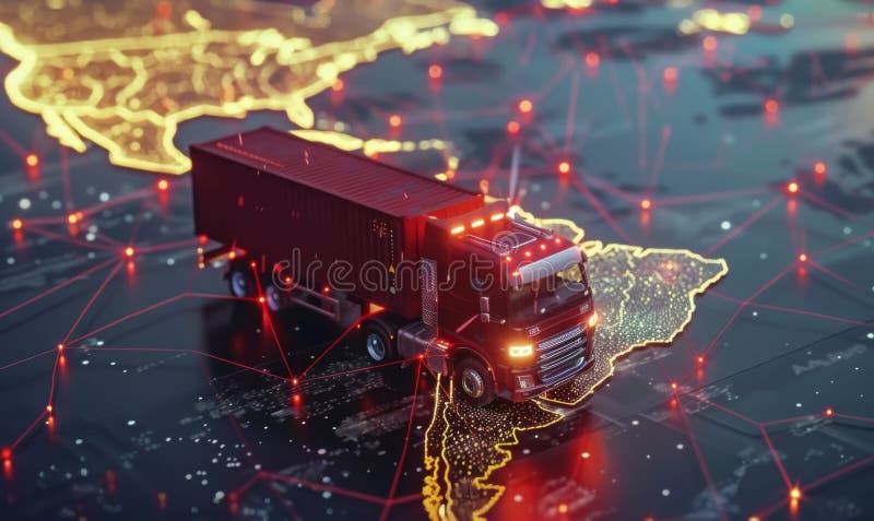 Logistics Concept, Logistics Network Distribution and Smart ...