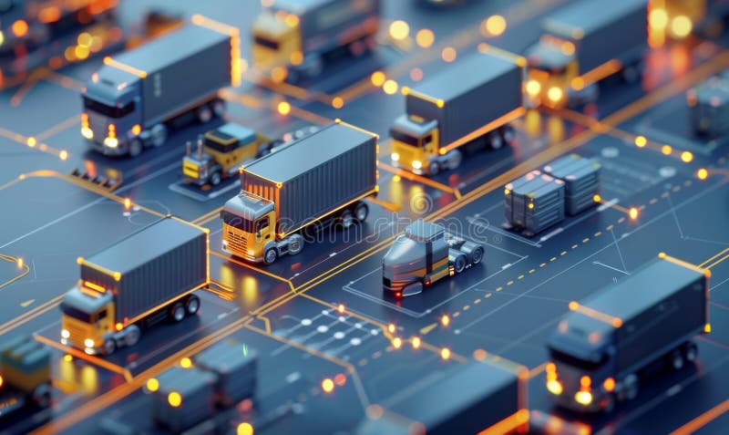 Logistics Concept, Logistics Network Distribution and Smart ...