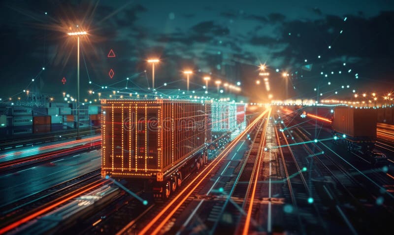 Logistics Concept, Logistics Network Distribution and Smart ...