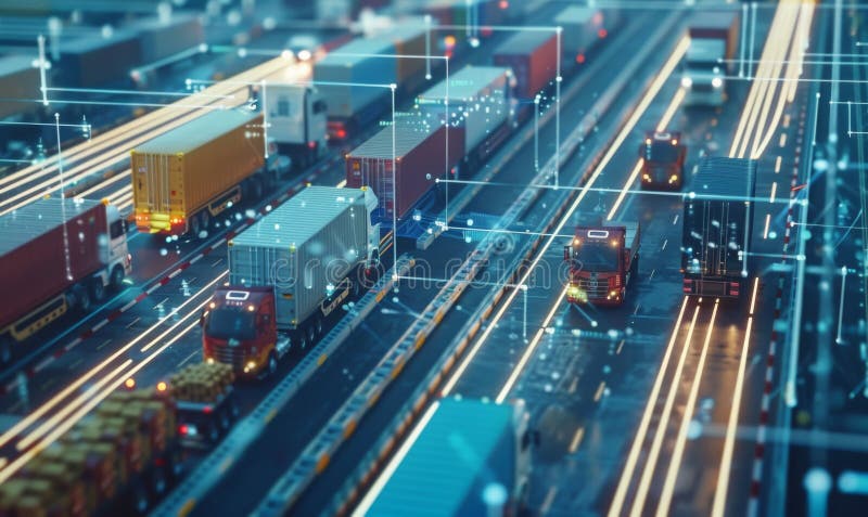 Logistics Concept, Logistics Network Distribution and Smart ...