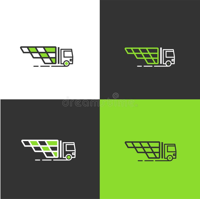 Logistics and Delivery Company Logo Design Template Stock Vector ...