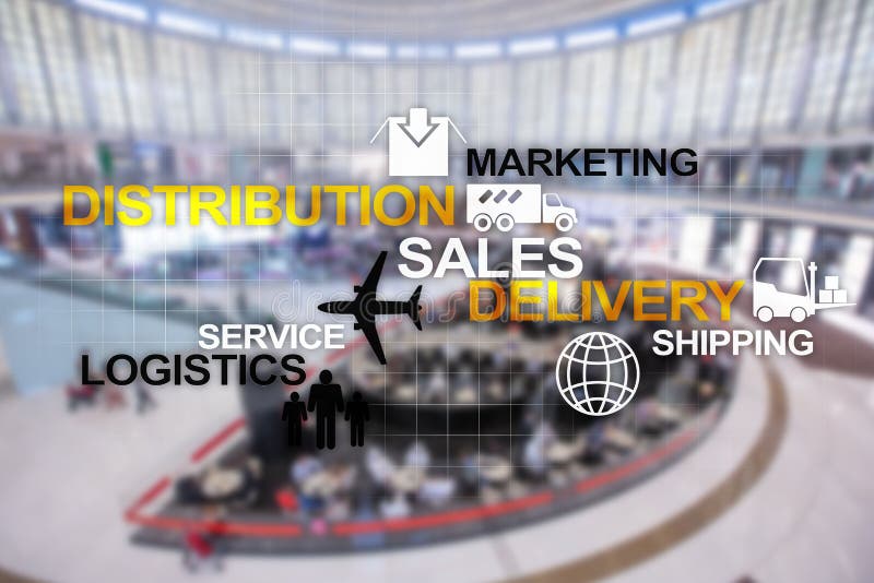 Logistics and Delivery Concept. Shipping Business Industry. Stock Photo ...