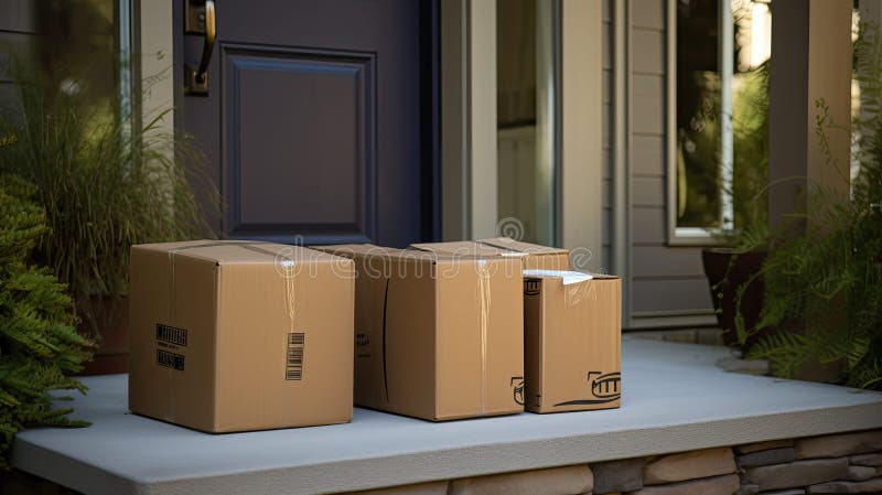 Logistics delivery package stock illustration. Illustration of service ...