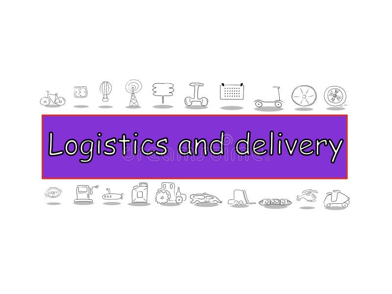Delivery Icon Set. Simple Set Shipping Delivery Related Design. Stock ...