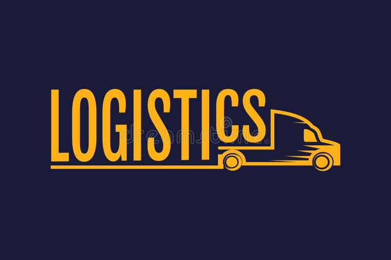 Logistics Design Element Icon with Creative Modern Concept Stock Vector ...
