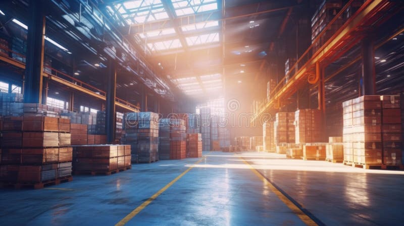 Logistics Distribution Center, Retail Warehouse. Freight Forwarding ...