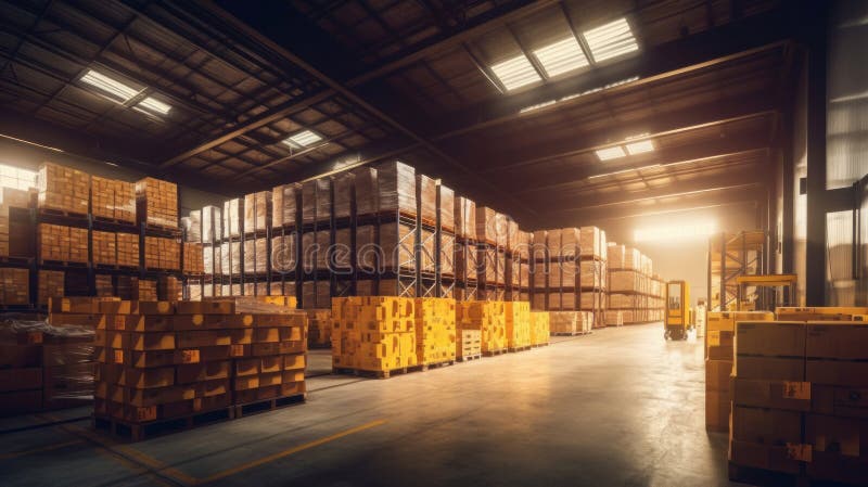 Logistics Distribution Center, Retail Warehouse. Freight Forwarding ...