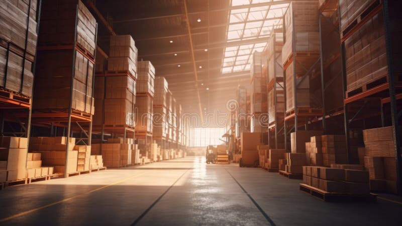 Logistics Distribution Center, Retail Warehouse. Freight Forwarding ...