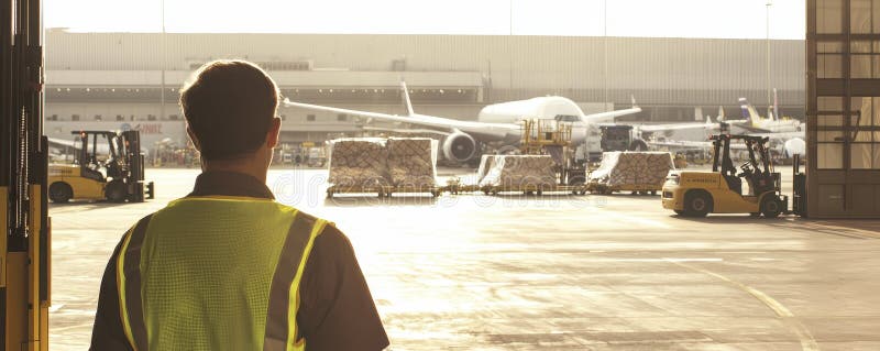 Logistics Engineer Supervising Mechanical Operations in Hangar Stock ...