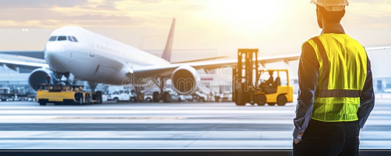 Logistics Engineer Supervising Mechanical Operations in Hangar Stock ...