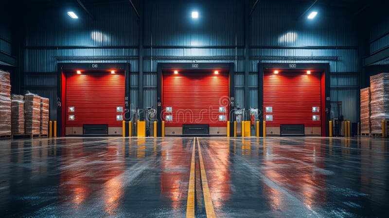 Logistics Facility with Open Loading Docks Designed for Efficient ...