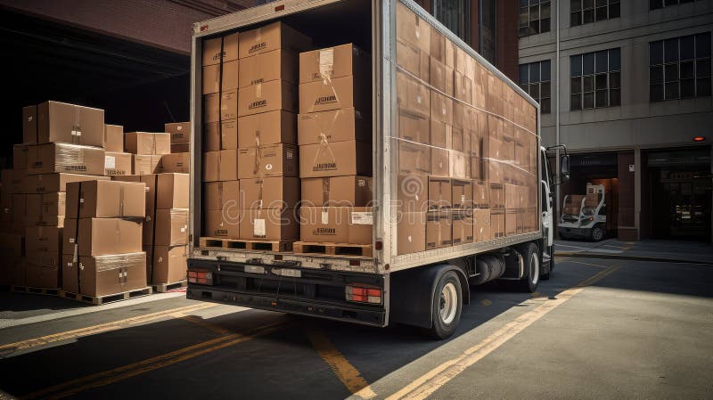 Logistics fast box stock illustration. Illustration of transport ...