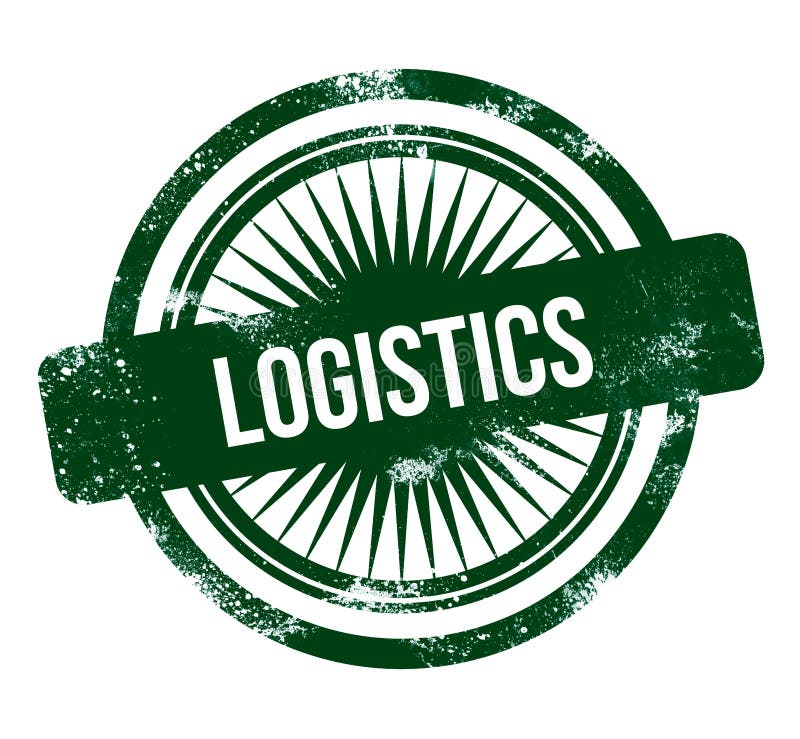 Logistics - Green Grunge Stamp Stock Illustration - Illustration of ...