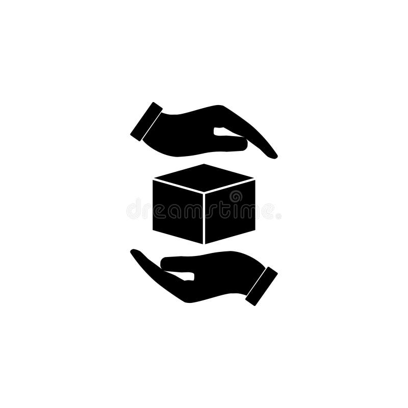 Logistics, Hand Holding Parcel Flat Vector Icon Stock Vector ...