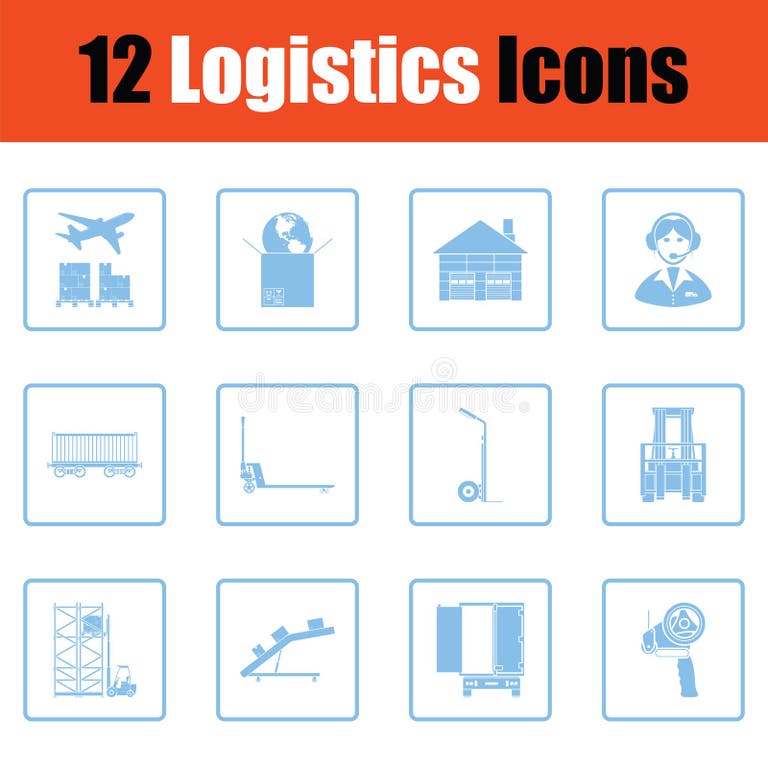 Logistics Icon Set Stock Illustrations – 25,413 Logistics Icon Set ...