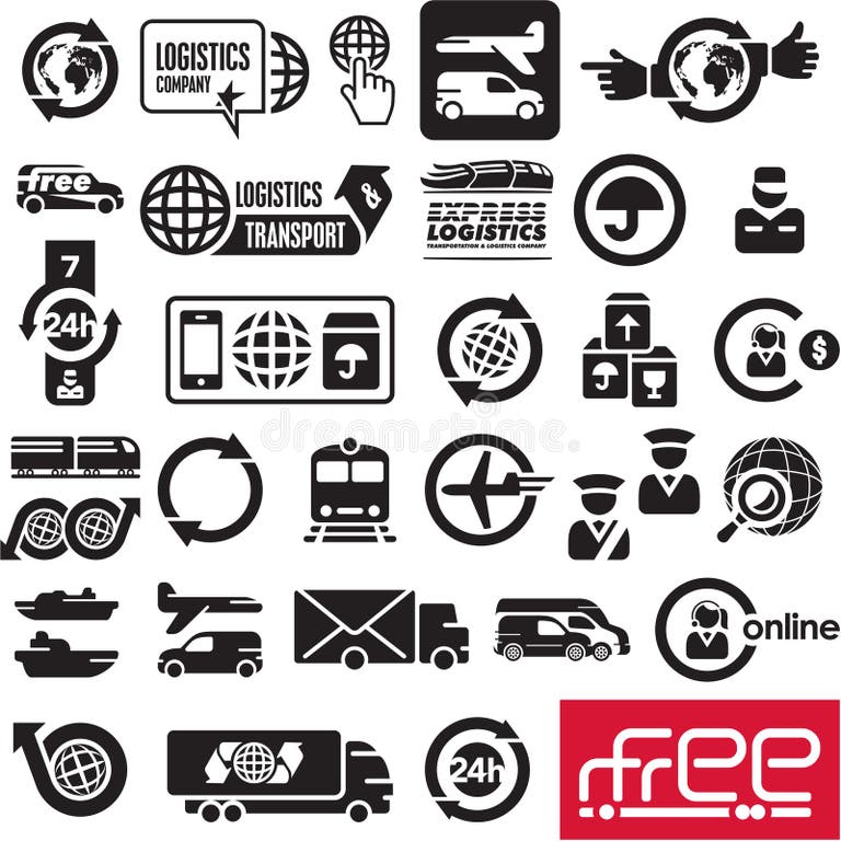 Trucking Logistics Icons Stock Illustrations – 1,178 Trucking Logistics ...
