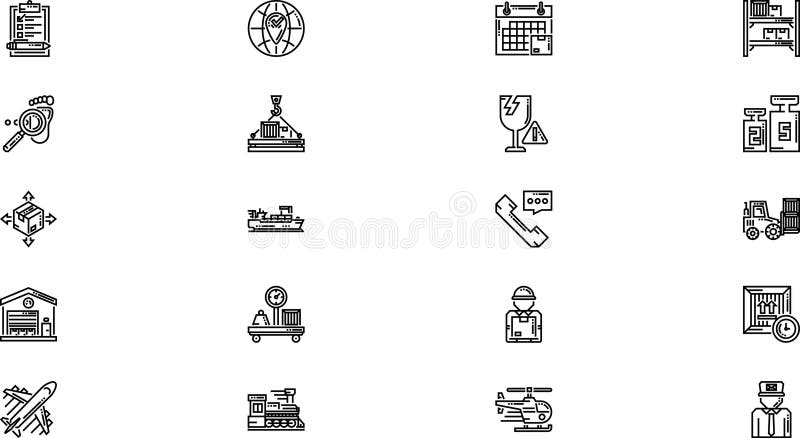 Logistics Icons High-Quality Vector Icons Collection with Editable ...