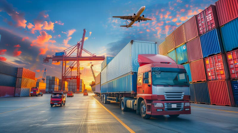 Container Export Ship Stock Illustrations – 44,011 Container Export ...