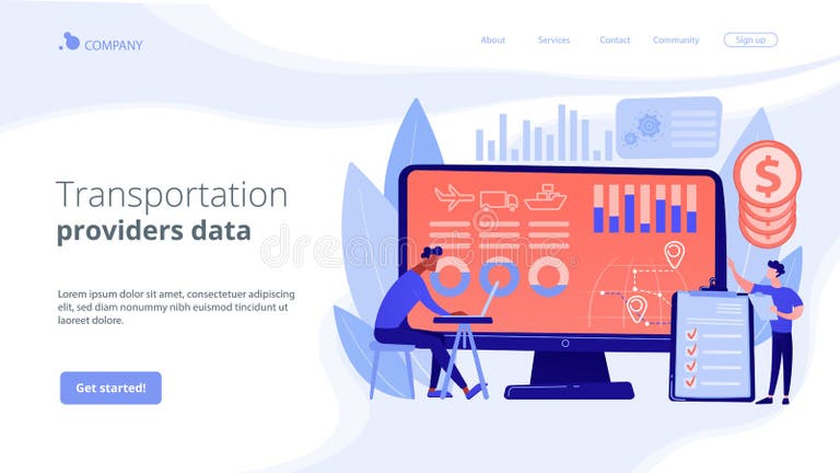 Data Analytics Transportation Stock Illustrations – 5,873 Data ...