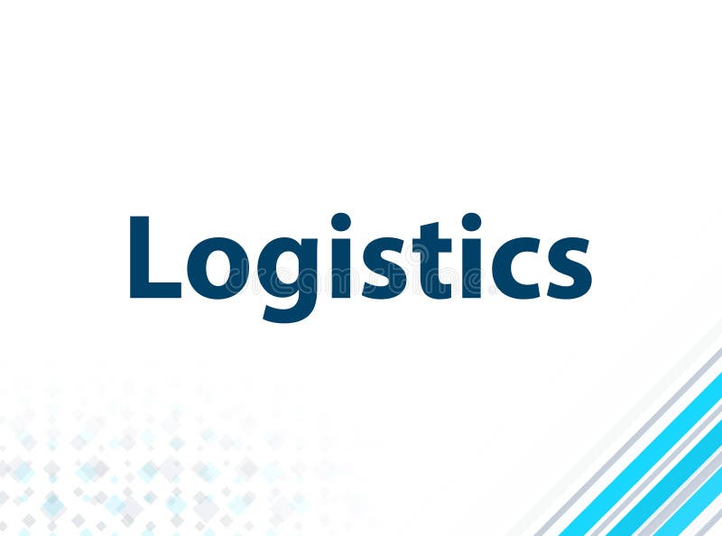 Logistics Modern Flat Design Blue Abstract Background Stock ...